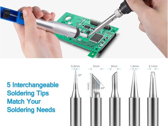 Soldering Iron Kit 60w Welding Tools With Adjustable Temp 200 450c And ...