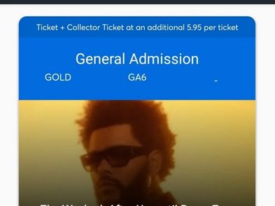 1 The Weeknd Gold Circle Collecter Ticket For Sale in Santry, Dublin ...