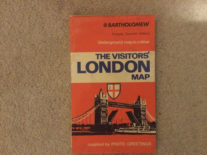 Map Of London From 1970s For Sale in Blackrock, Dublin from Abcdef12