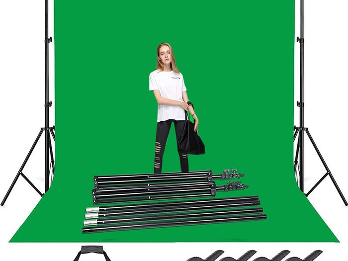 Green Screen Backdrop Background With Stand Kit 2x3m Photography ...