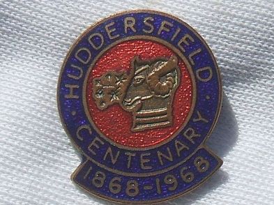 Huddersfield Borough Rams Head Municipal Crest 1868 To 1968 Centenary ...
