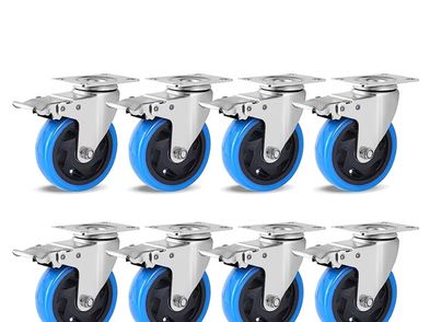100mm Swivel Casters With Brake For All Types Of Floors Furniture ...