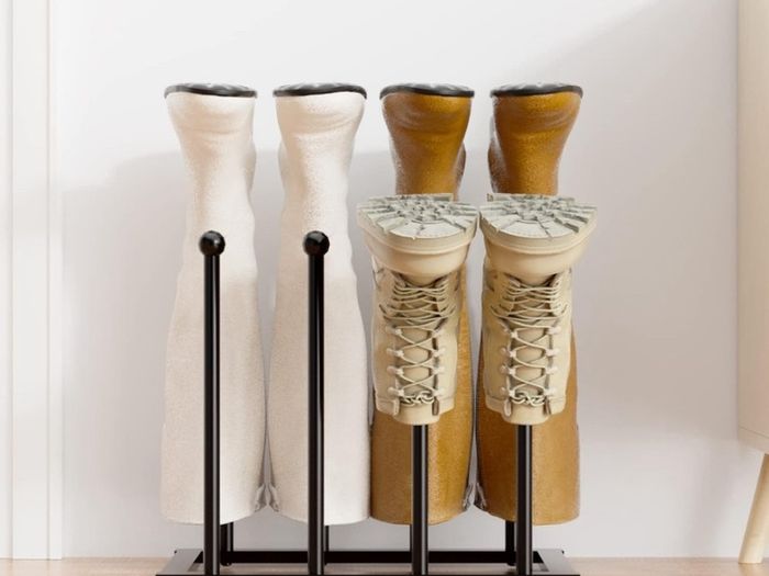 Free Standing Shoe Rack Black Metal Shoe Storage Shoe Racks Storage For ...