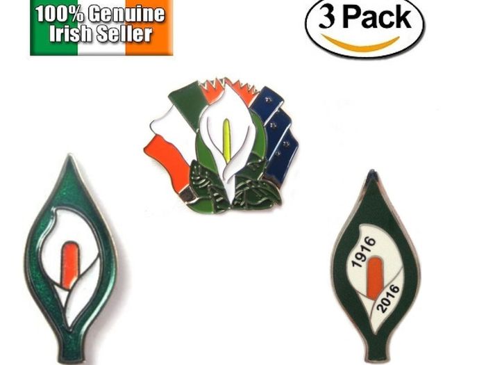 Irish Ireland Easter Rising 1916 Republican Lily Pin Badge Gift ...