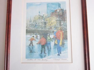 Signed Thomas Rebek Print Skaters At The Bridge For Sale in Skerries ...