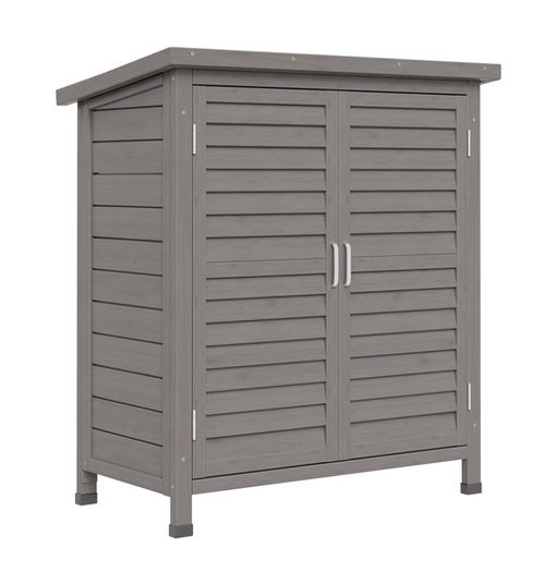 Garden Shed Wooden Garden Storage Shed 2 Door Unit Solid Fir Wood ...
