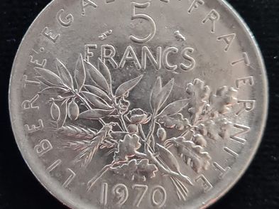 France 5 Francs 1970 Coin For Sale in Adare, Limerick from moguai
