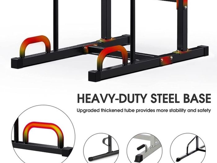 Power Tower Adjustable Dip Station Pull Up Bar Push Up Workout ...
