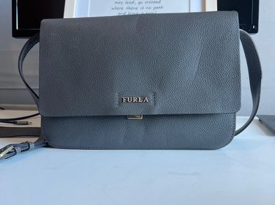 Furla Grey Leather Bag For Sale in Harold's Cross, Dublin from Pillina