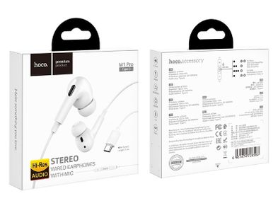 Wired Earphones Type C Hoco M1 Pro Original Series With Mic For Sale in ...