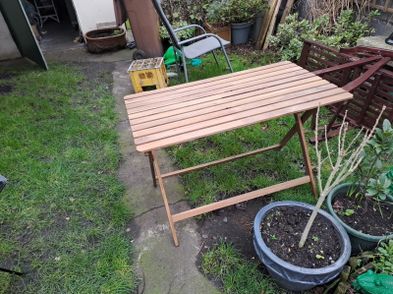 Lovely Folding Garden Table For Sale in Drumcondra, Dublin from Pat ...