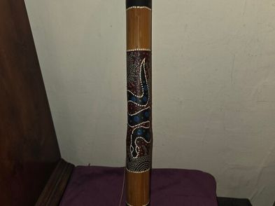 Vintage Aboriginal Rainstick With Snake Design For Sale in ...