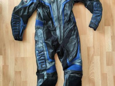 Akito Motorcycle Black Biker One Piece Leather Suit D50 Uk40 Race For ...