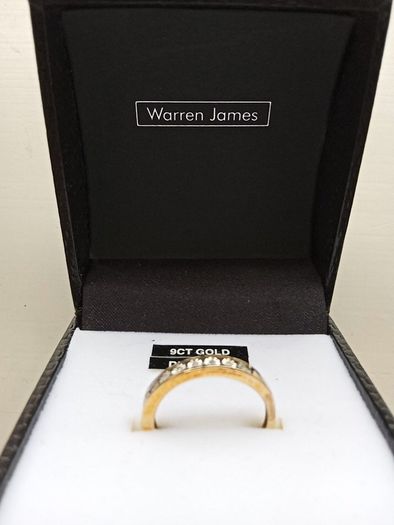 9 Ct Gold Ring With 9 Diamonds For Sale in Dundrum, Dublin from Tanya 02