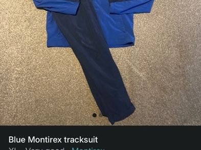 Blue Montirex Tracksuit For Sale in Dublin 16, Dublin from CillianSaunders