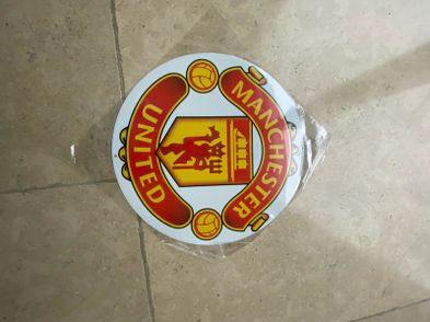 Manchester United Football Club Metal Wall Sign And Large Flag For Sale ...
