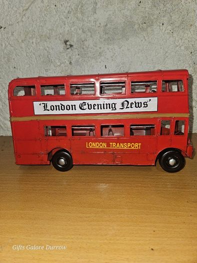 Handmade Tin London Bus For Sale in Durrow, Laois from giftsgalore