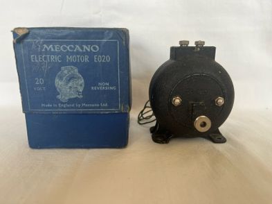 Vintage Meccano Electric Motor E020 20 Volt Non Reversing In Box For ...
