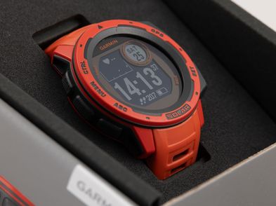 Garmin Instinct Solar Gps Smart Watch 1st Edition Flame Red For Sale in ...