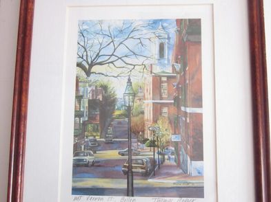 Signed Thomas Rebek Print Mount Vernon St Boston For Sale in Skerries ...