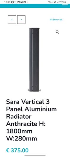 New Sara Vertical Rad For Sale in Clonee, Dublin from Beaner1313