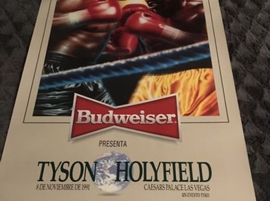 Mike Tyson Vs Evander Holyfield 1991 Original Budweiser Boxing Fight ...