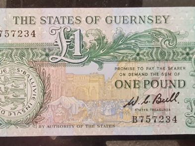 Guernsey 1 Pound Unc Banknote For Sale in Adare, Limerick from moguai