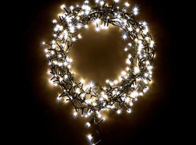 Fairy Lights 1000 Led Compact Cluster Fairy Lights For 7ft Christmas ...