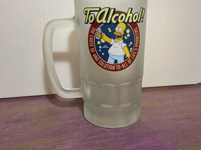 Homer Simpson Beer Glass For Sale in Frenchpark, Roscommon from novindo