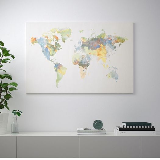 Frame Ikea Bjorksta World Map For Sale in Drumcondra, Dublin from ...
