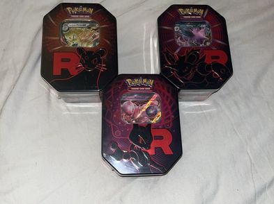 Pokemon Destined Rivals 3x Tin Team Rocket Bundle For Sale in Tullamore ...