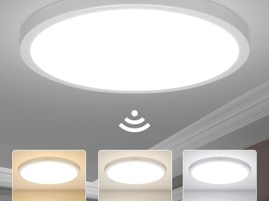 28w 2800lm Led Ceiling Light With Radar And Twilight Sensor 30cm ...