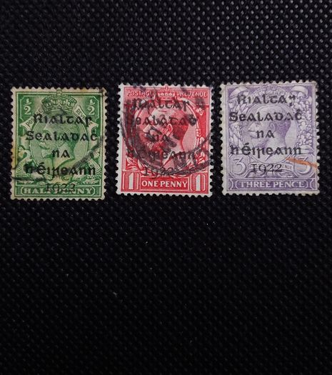 Ireland Stamps 1922 Rialtar Sealadac Na Heireann 1922 Overprint Used ...