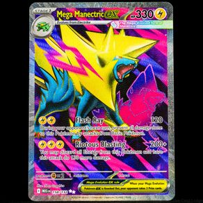 Mega Manectric Ex 158132 Full Art Ultra Rare Holo Mega Evolution Base ...